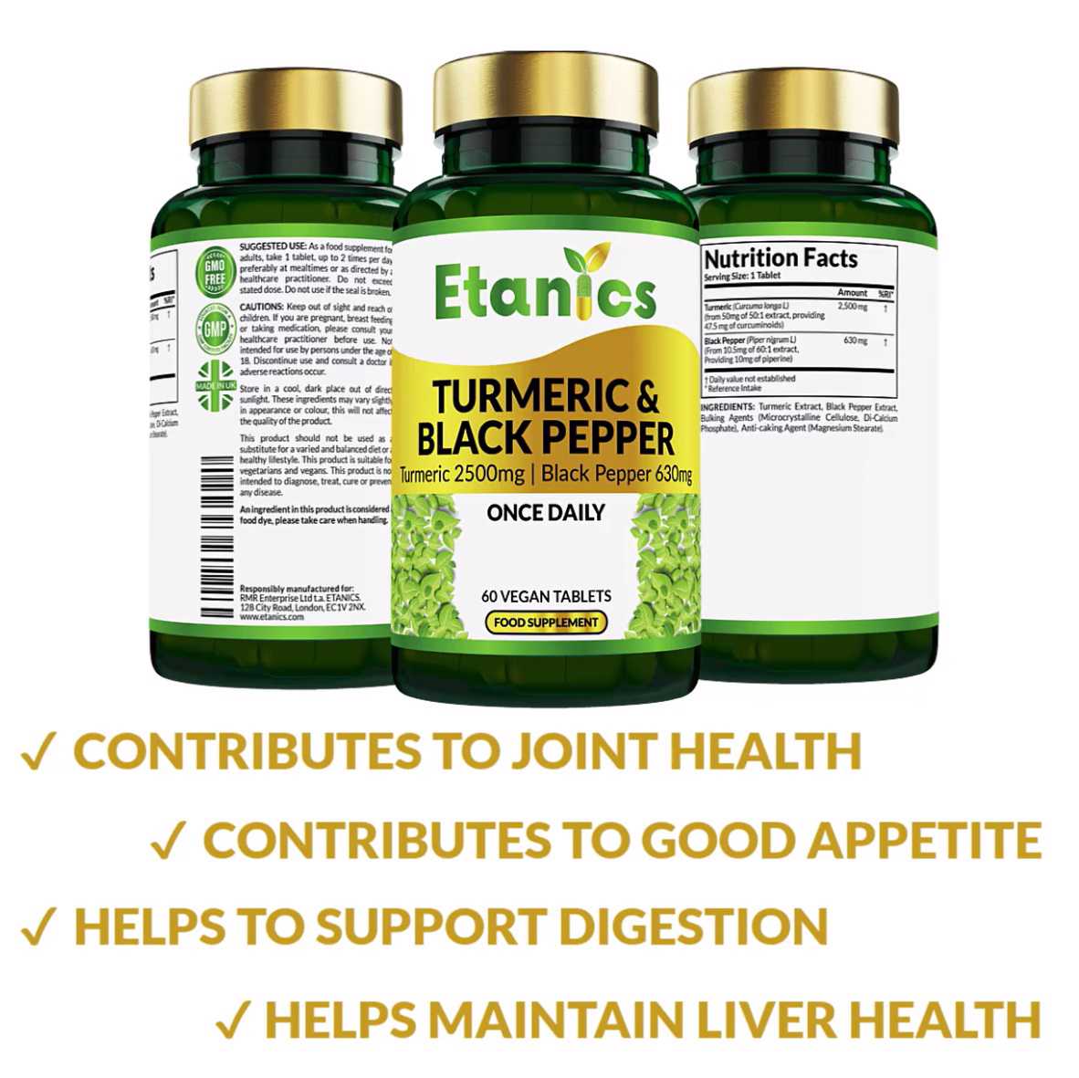 Turmeric & Black Pepper - Etanics